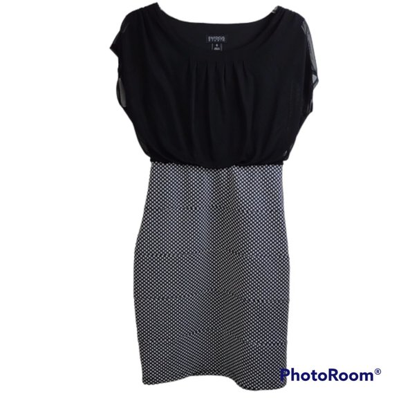 Enfocus Studio | Dresses | Enfocus Studio Pullover Stretch Black Bodice ...